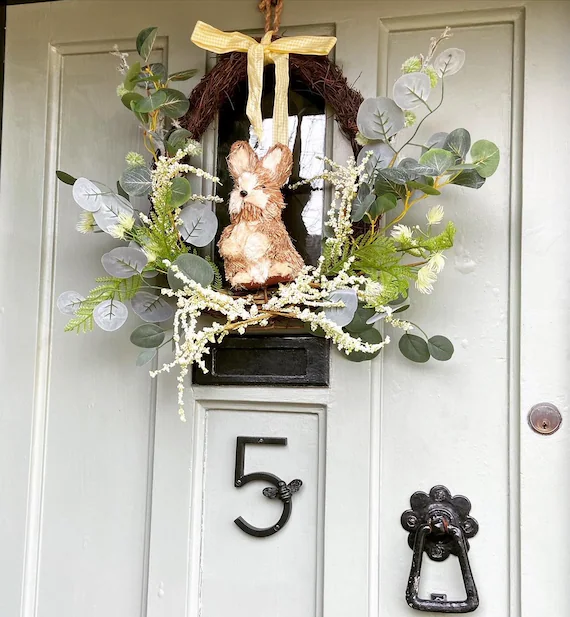 Matching Brass Door Numbers with Exterior Brass Accents