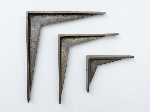 Shop Heavy Duty Solid Antique Brass Shelf Brackets | Brass Bee