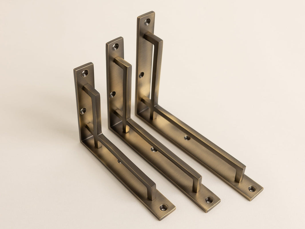 Brass Shelf Brackets - Brass Brackets for Shelf | Brass Bee