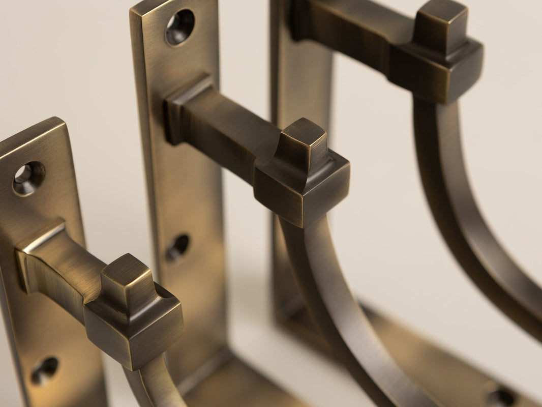 Brass Shelf Brackets - Brass Brackets for Shelf | Brass Bee