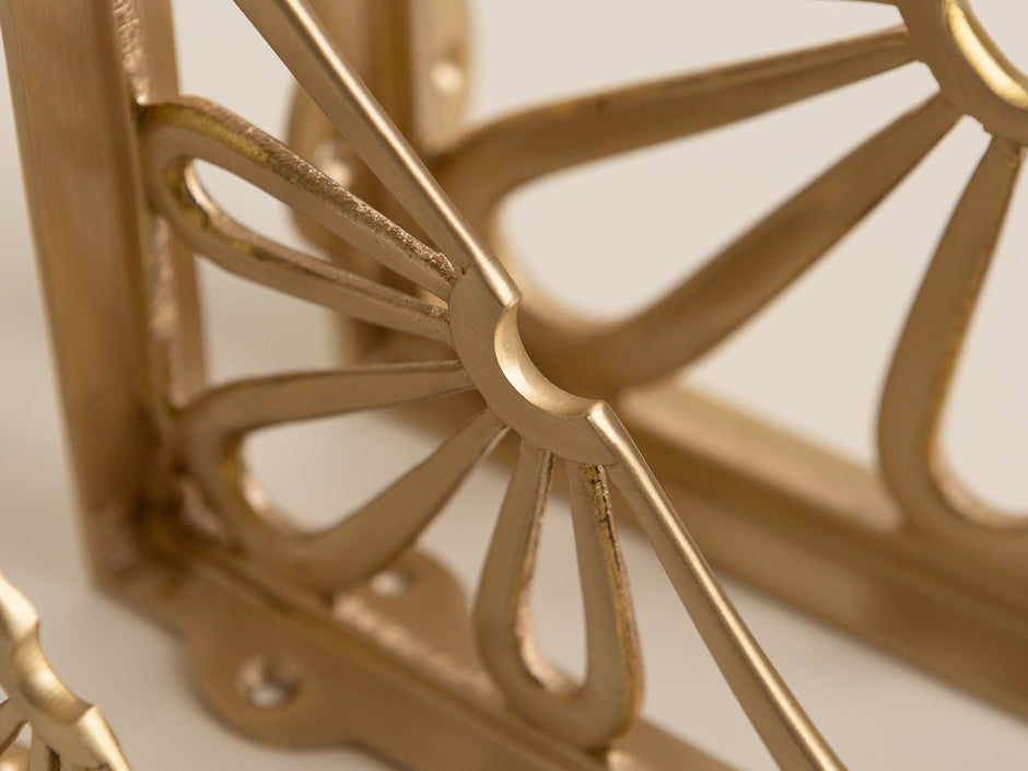 Brass Shelf Brackets - Brass Brackets for Shelf | Brass Bee
