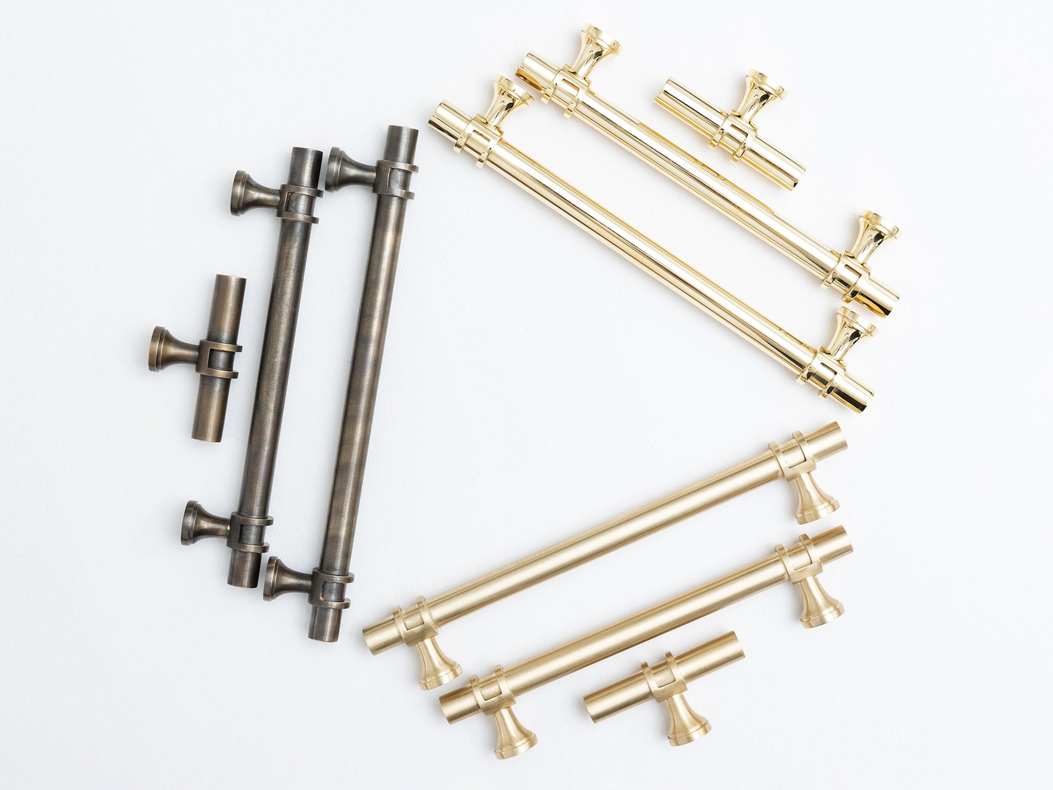 Buy Brass Plain Kitchen Pull Handles Online | Brass Bee