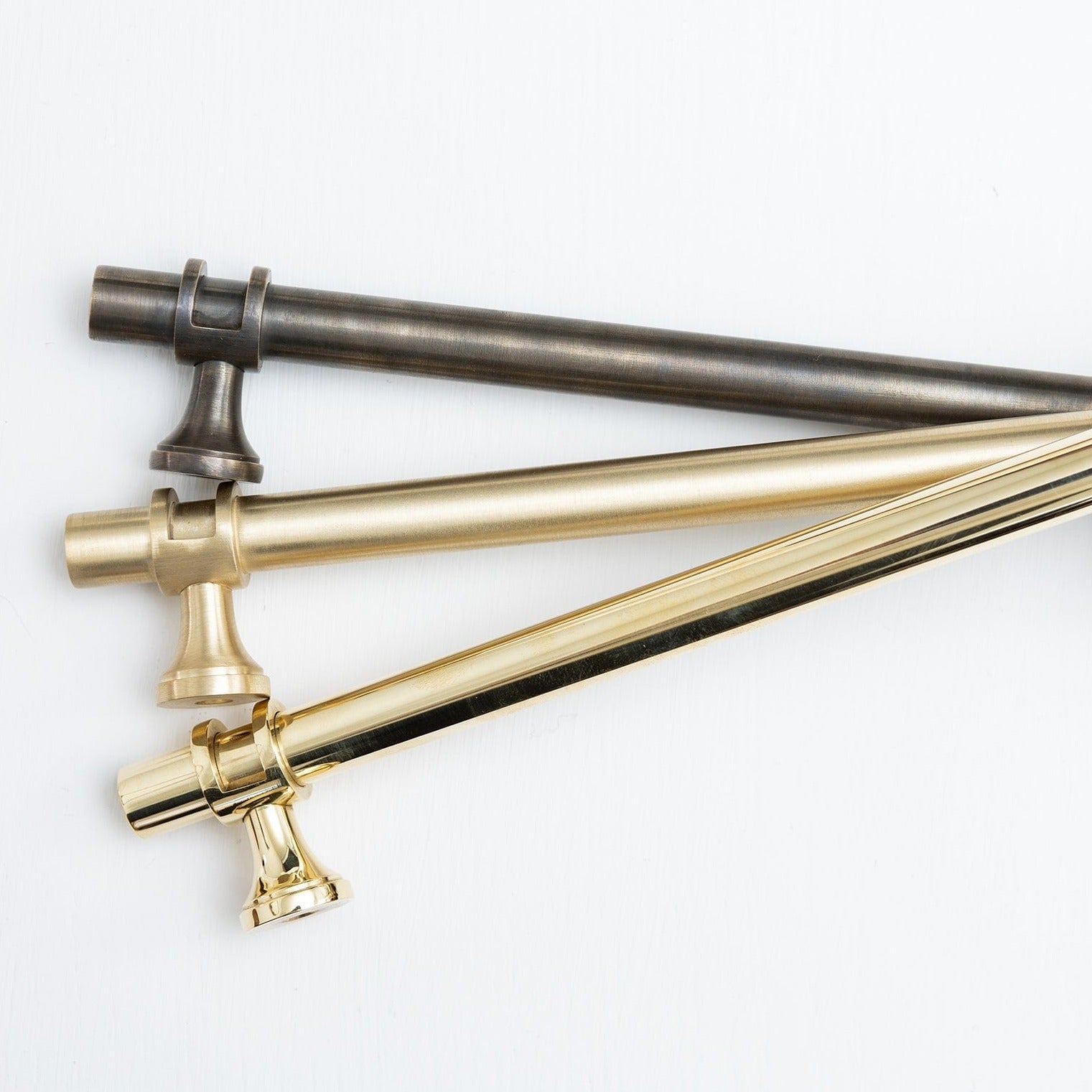 Buy Solid Brass Plain Pull Handles & Knobs | Brass Bee
