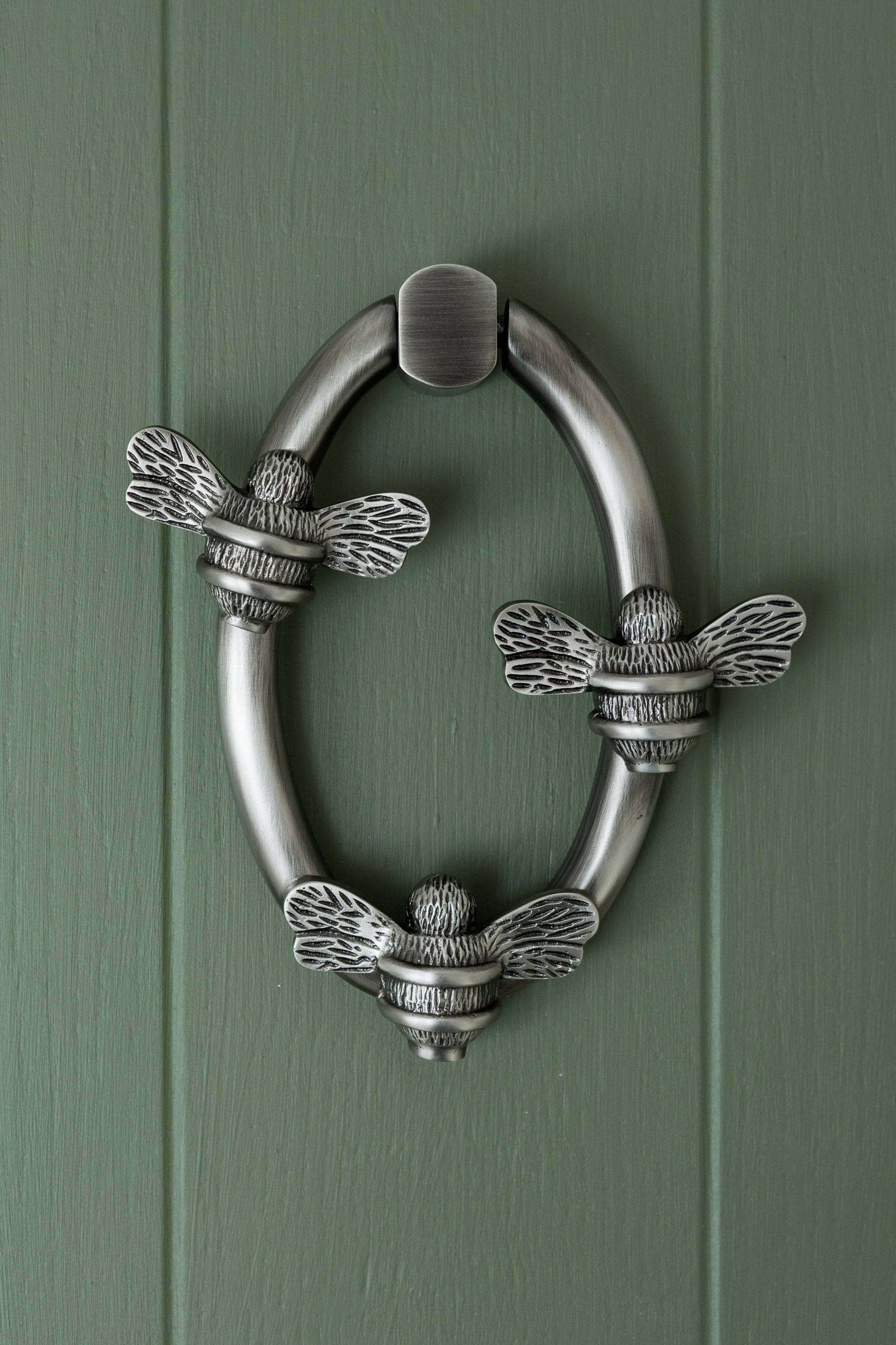 Solid Brass Nectar Bee Door Knockers - Premium Size