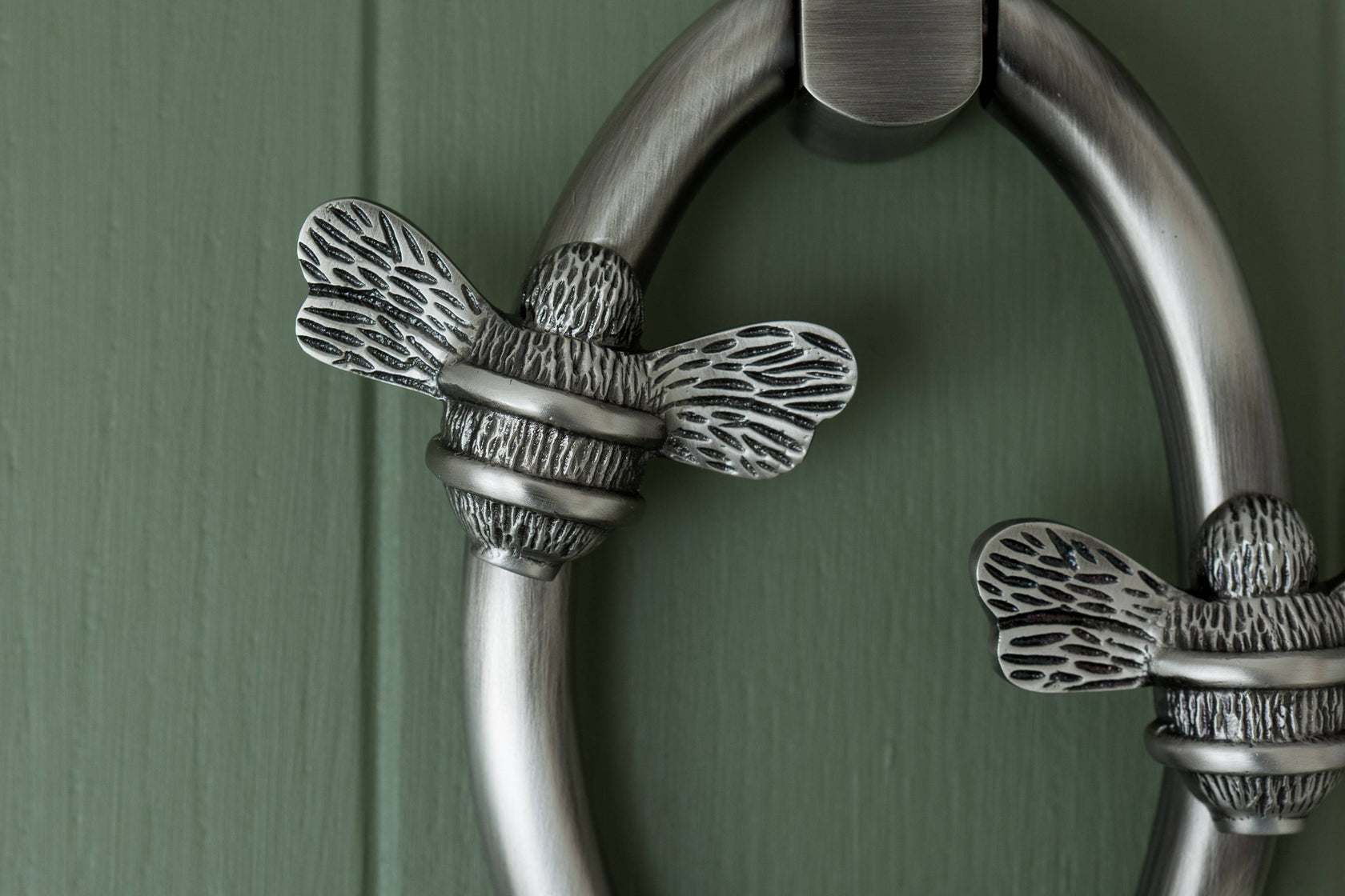 Solid Brass Nectar Bee Door Knockers - Premium Size