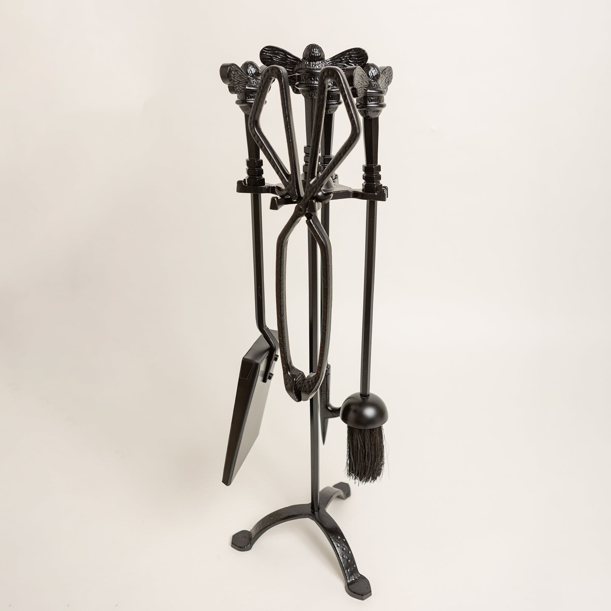 Brass Fireside Companion Set with Bee knobs | Brass Bee