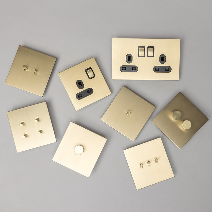 Decorative Brass Sockets and Switches Online in UK | Brass Bee