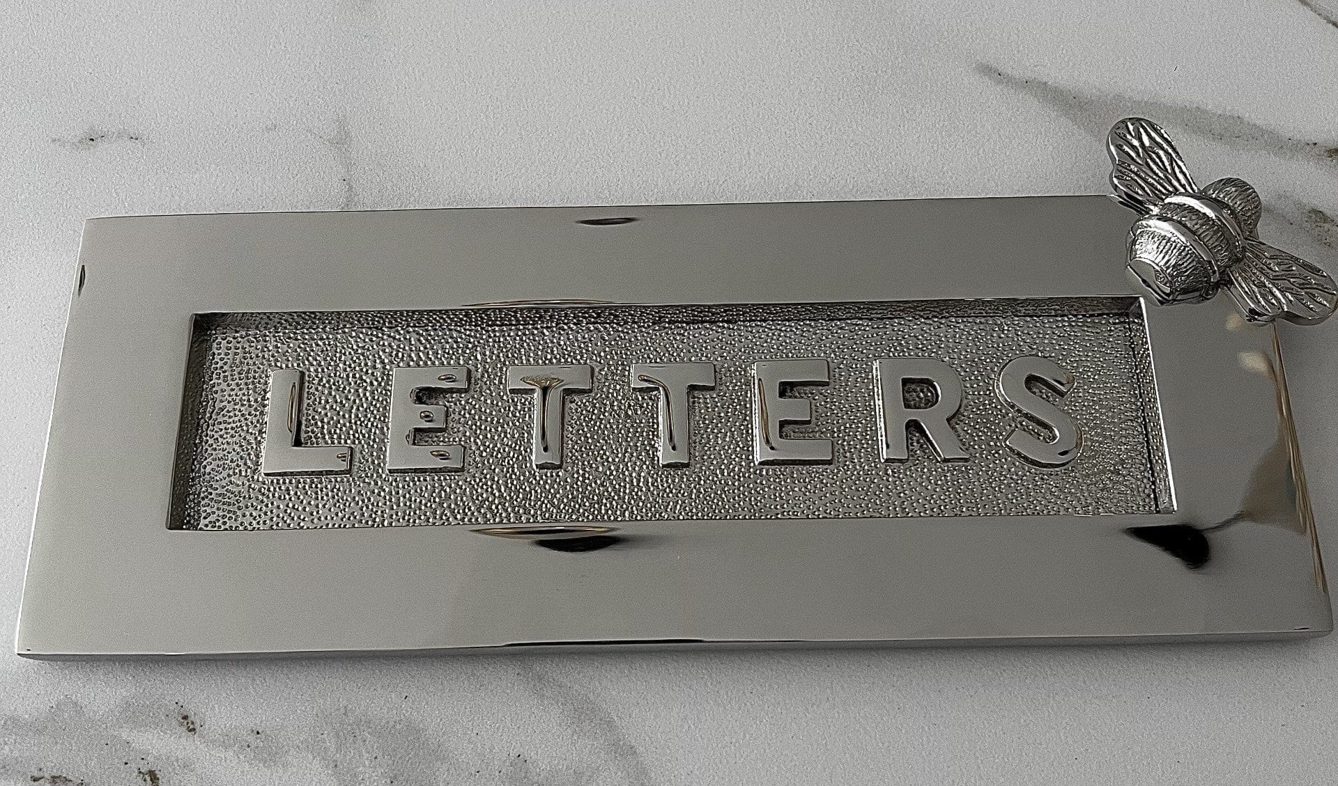 Buy Brass Bee Letterplate - Silver Nickel Finish | Brass Bee