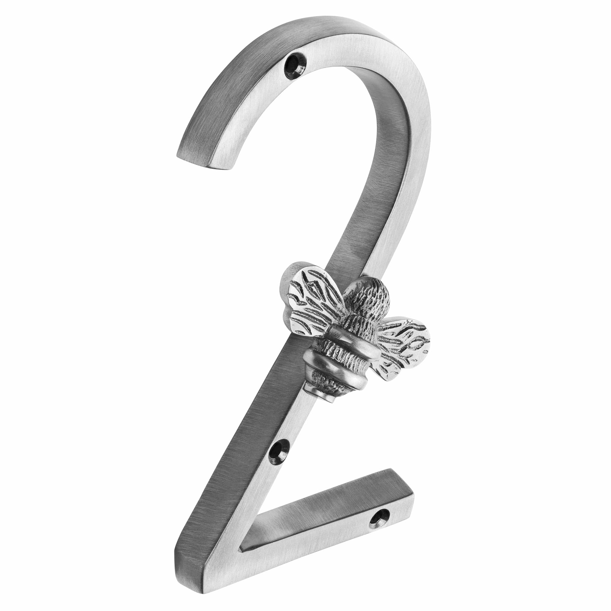 Brass bee Premium House Numbers with Bee in Pewter Finish 0-9 - 5 Inch