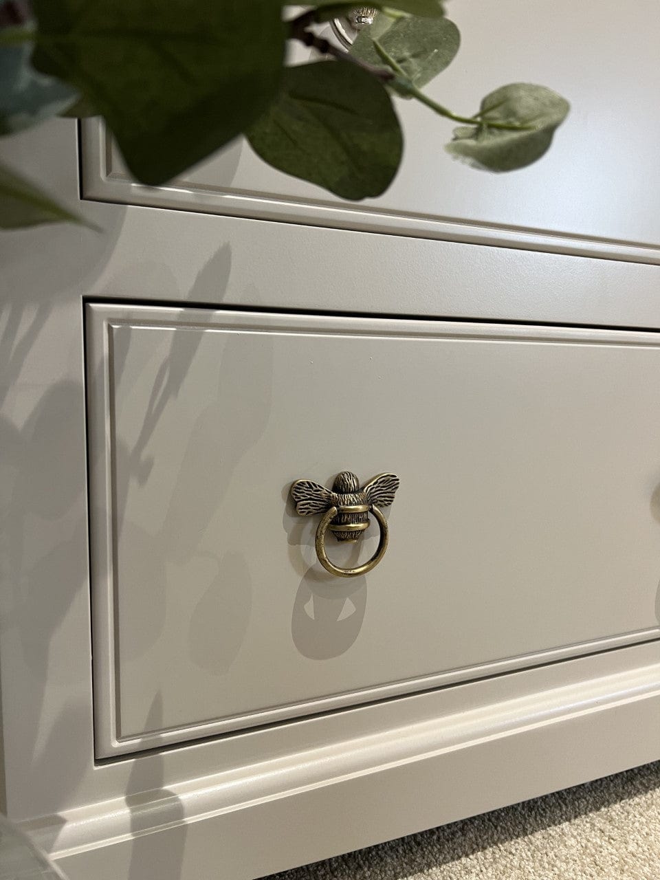 Brass Bee Ring Pull Cabinet Handle | Cabinet Knob | Brass bee